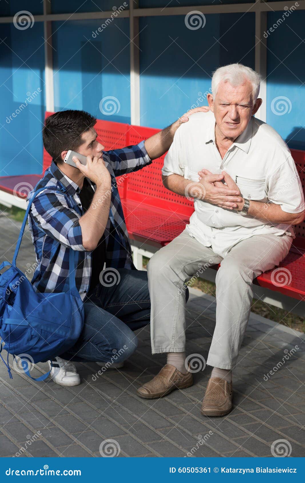 Helper Calling for Emergency Service Stock Image - Image of emergency ...