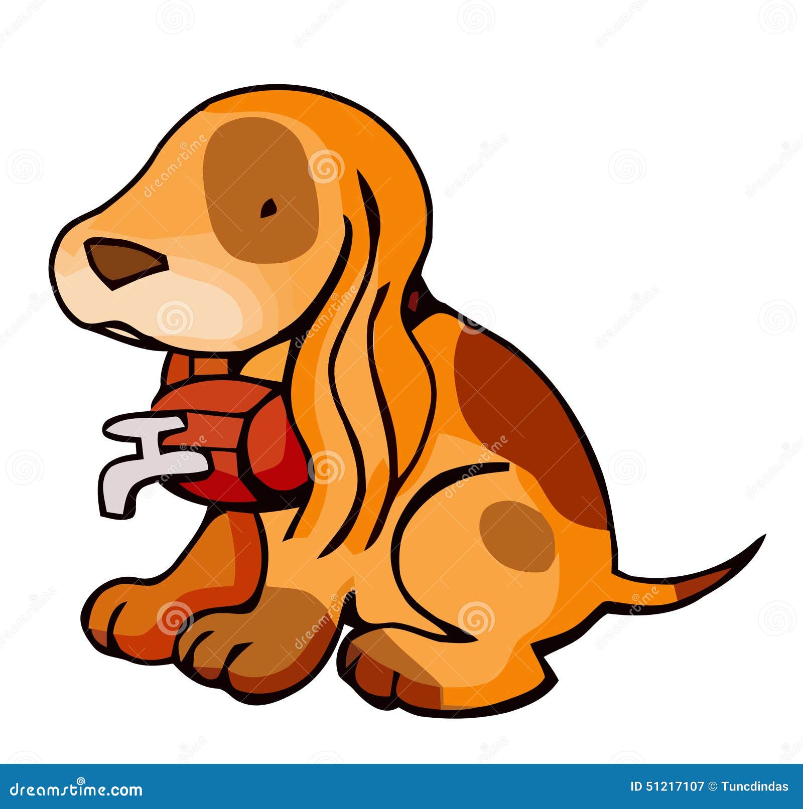 Helper dog stock vector. Illustration of cartoon, alpine - 51217107