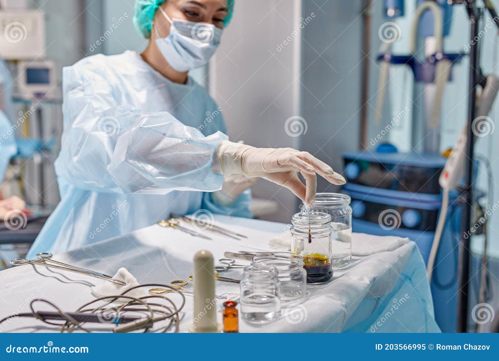 Helpful Assistant Processes Instruments, Delivers the Necessary ...