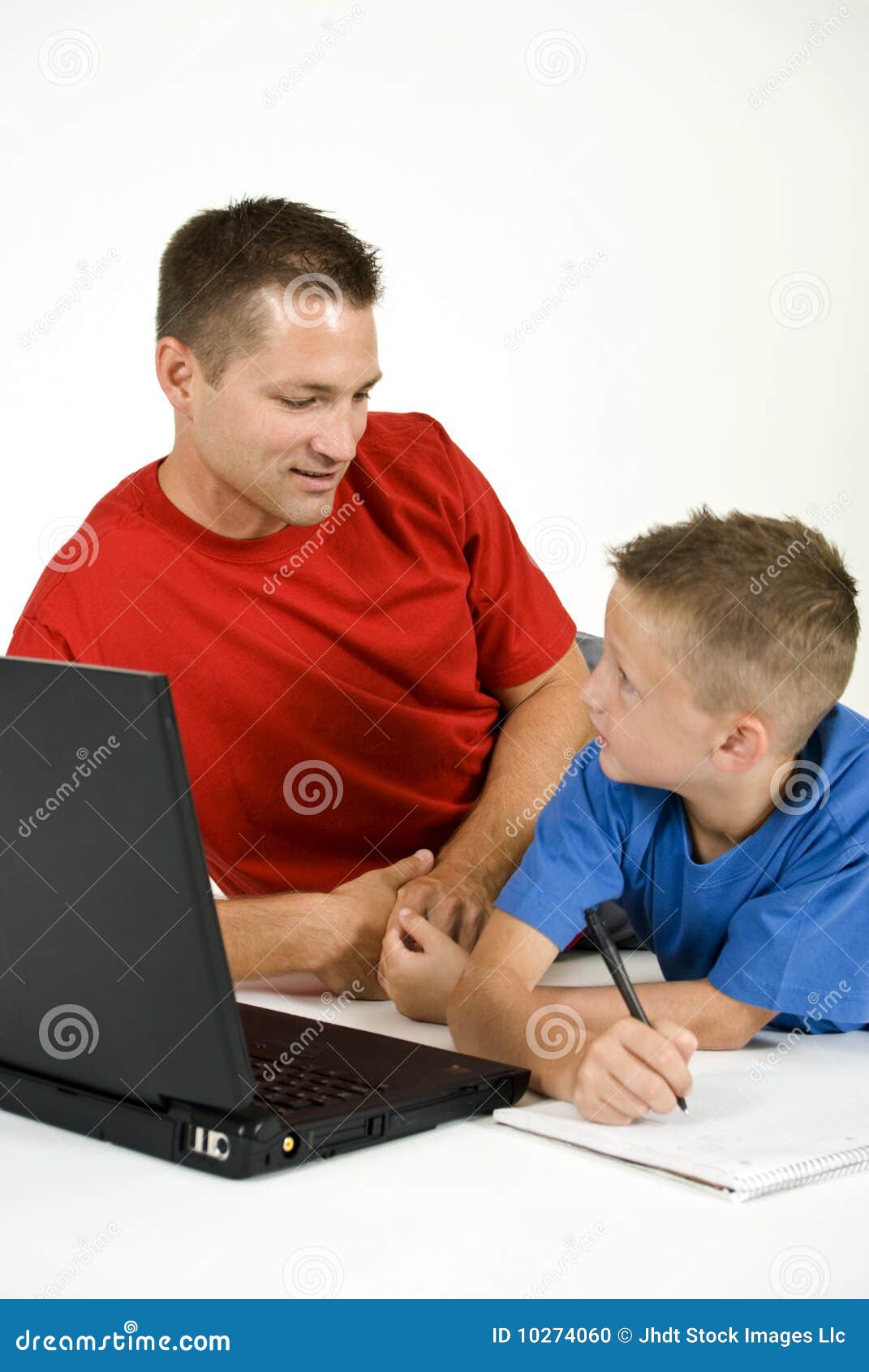 Helpful Father stock photo. Image of cute, home, homework - 10274060