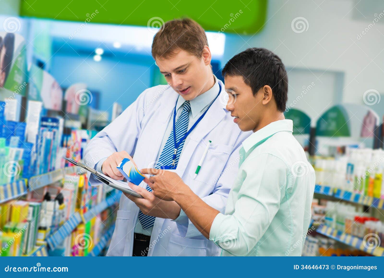 Helpful intern stock image. Image of medication, client - 34646473