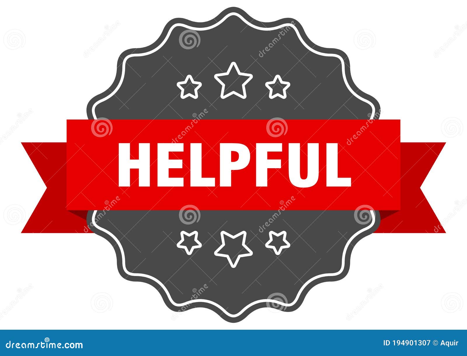 Helpful label stock vector. Illustration of band, grey - 194901307