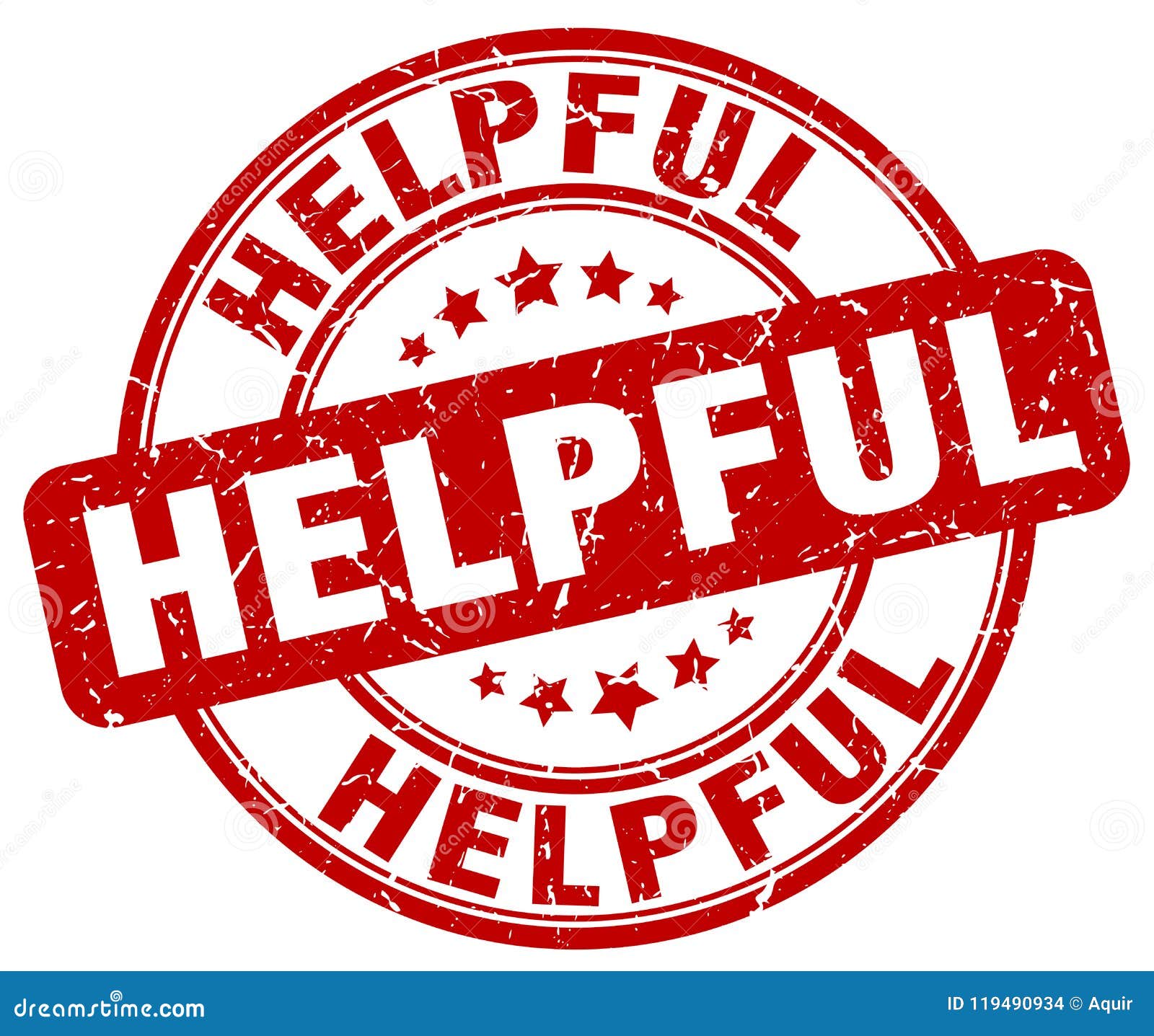 Helpful red stamp stock vector. Illustration of vector - 119490934