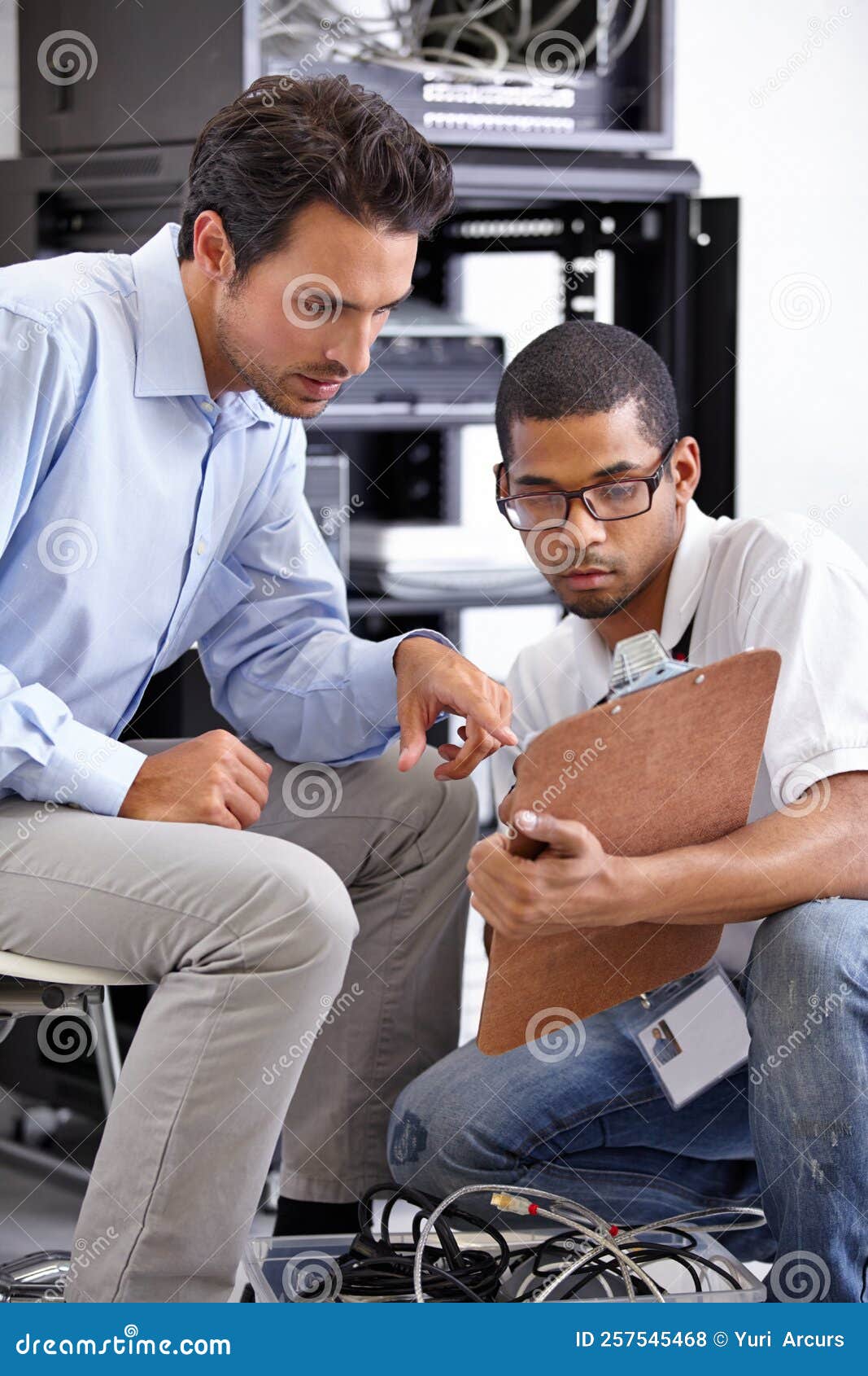 Helpful and Reliable Tech Support. a Young it Specialist Ready To Fix a ...