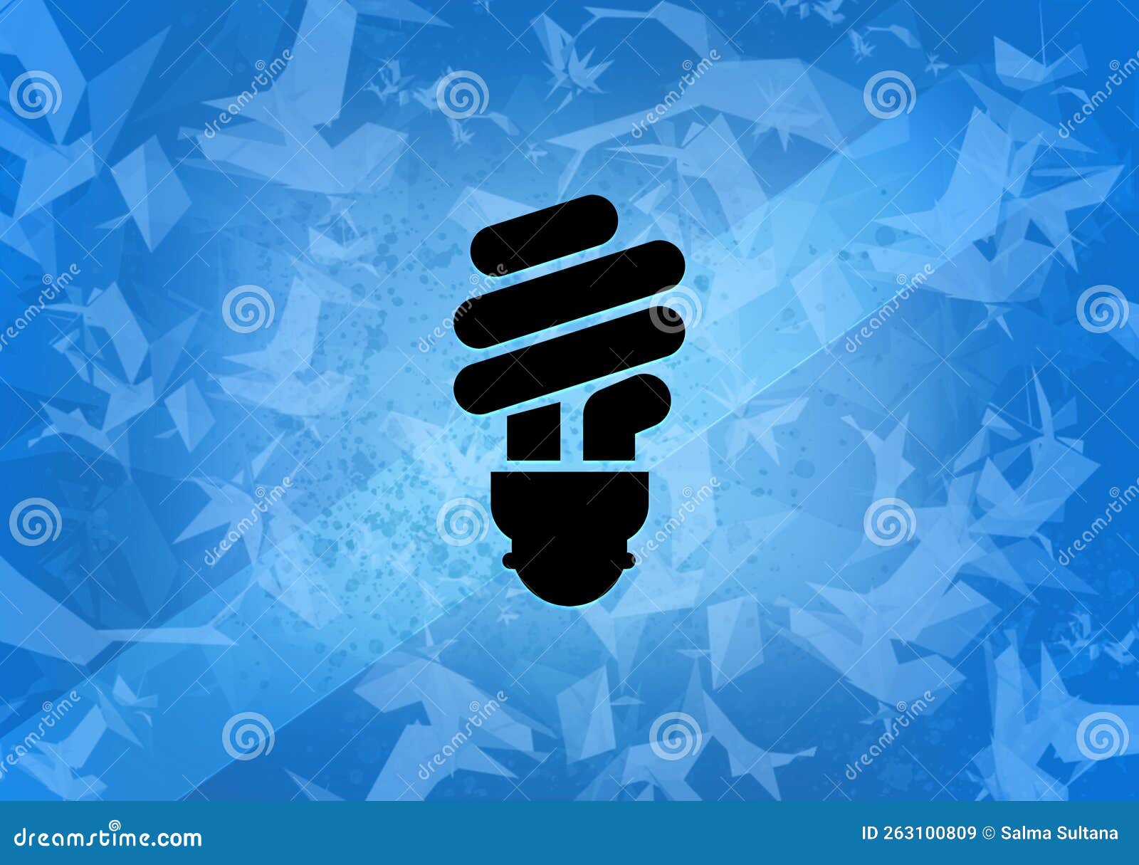 Helpful Tips Bulb Aesthetic Abstract Icon on Blue Background Stock ...
