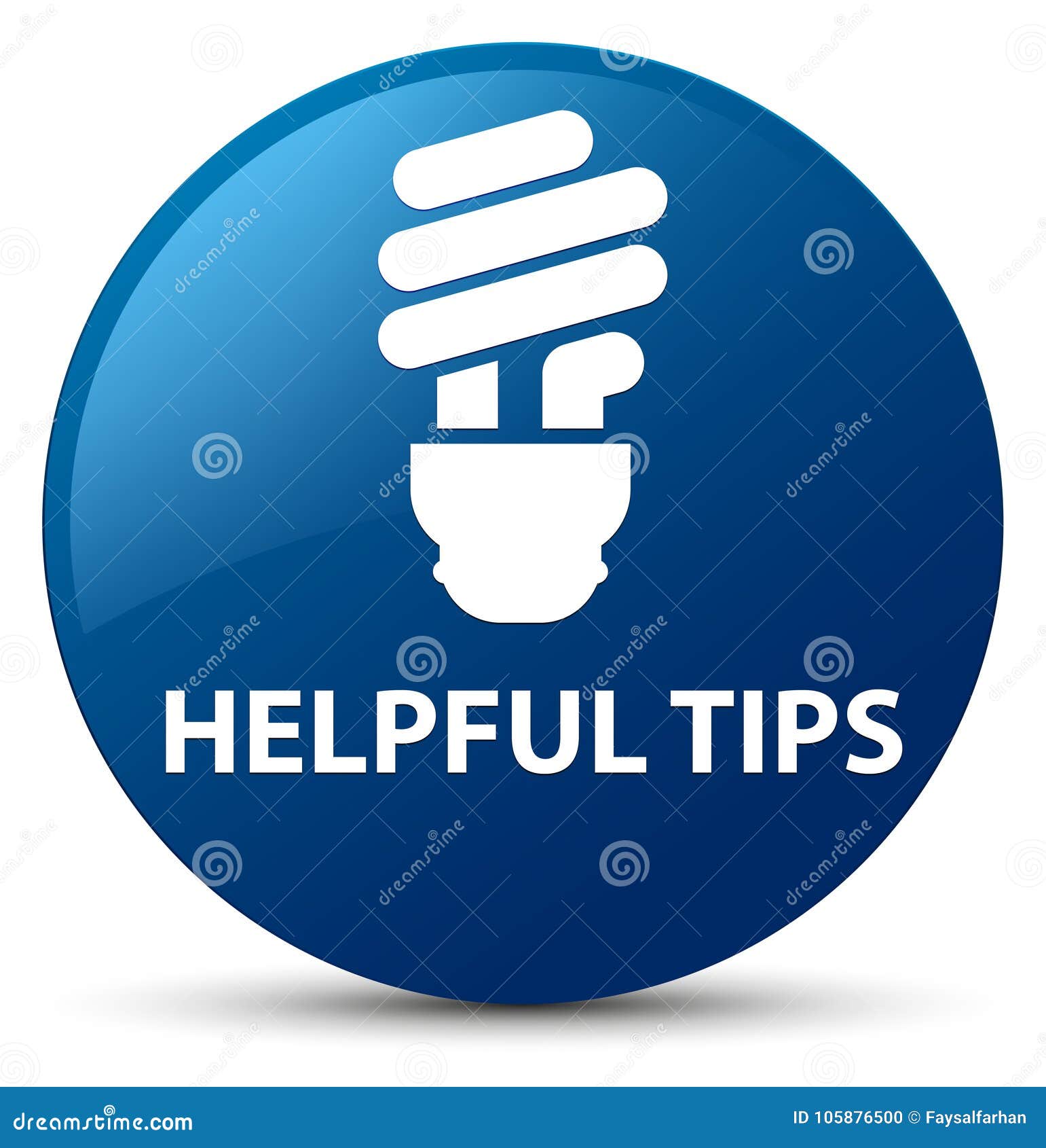 Helpful Tips (bulb Icon) Blue Round Button Stock Illustration ... Helpful Tips (bulb Icon) Blue Round Button Stock Illustration ...