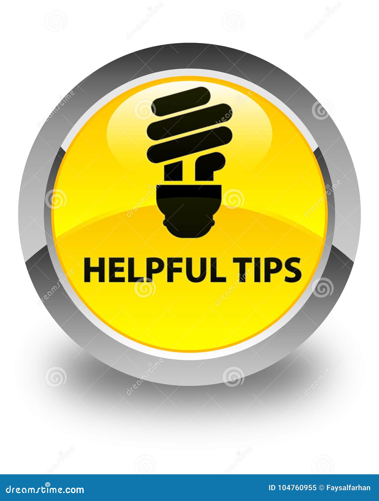 Helpful Tips (bulb Icon) Glossy Yellow Round Button Stock Illustration ... Helpful Tips (bulb Icon) Glossy Yellow Round Button Stock Illustration ...