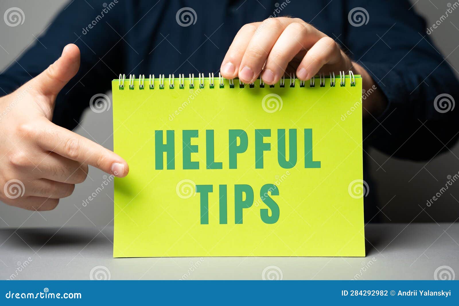 Helpful Tips on Notes in Male Hands. Business Concept. Strategy, Plan ...