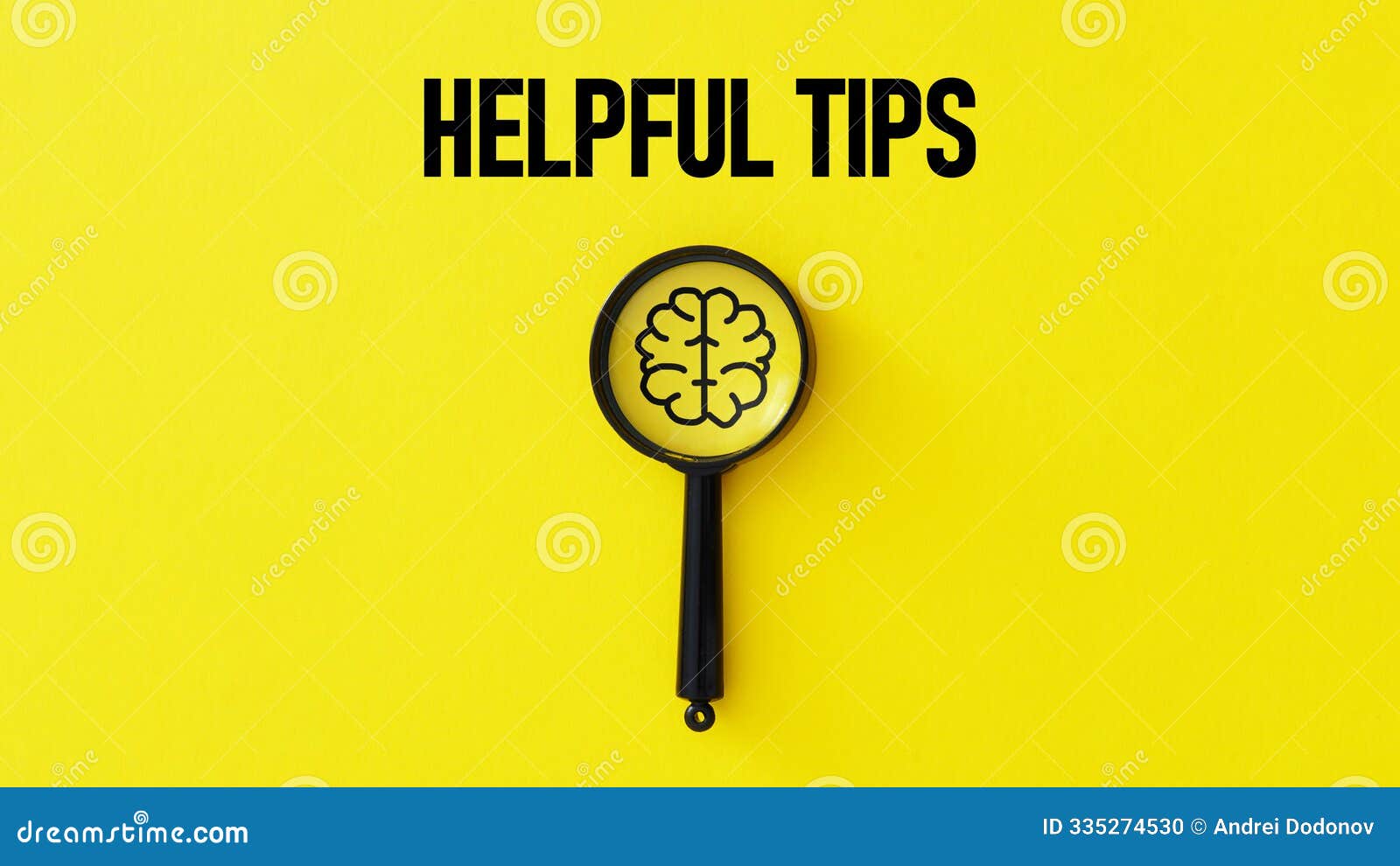 Helpful Tips are Shown Using the Text and Picture of Brain Under ...