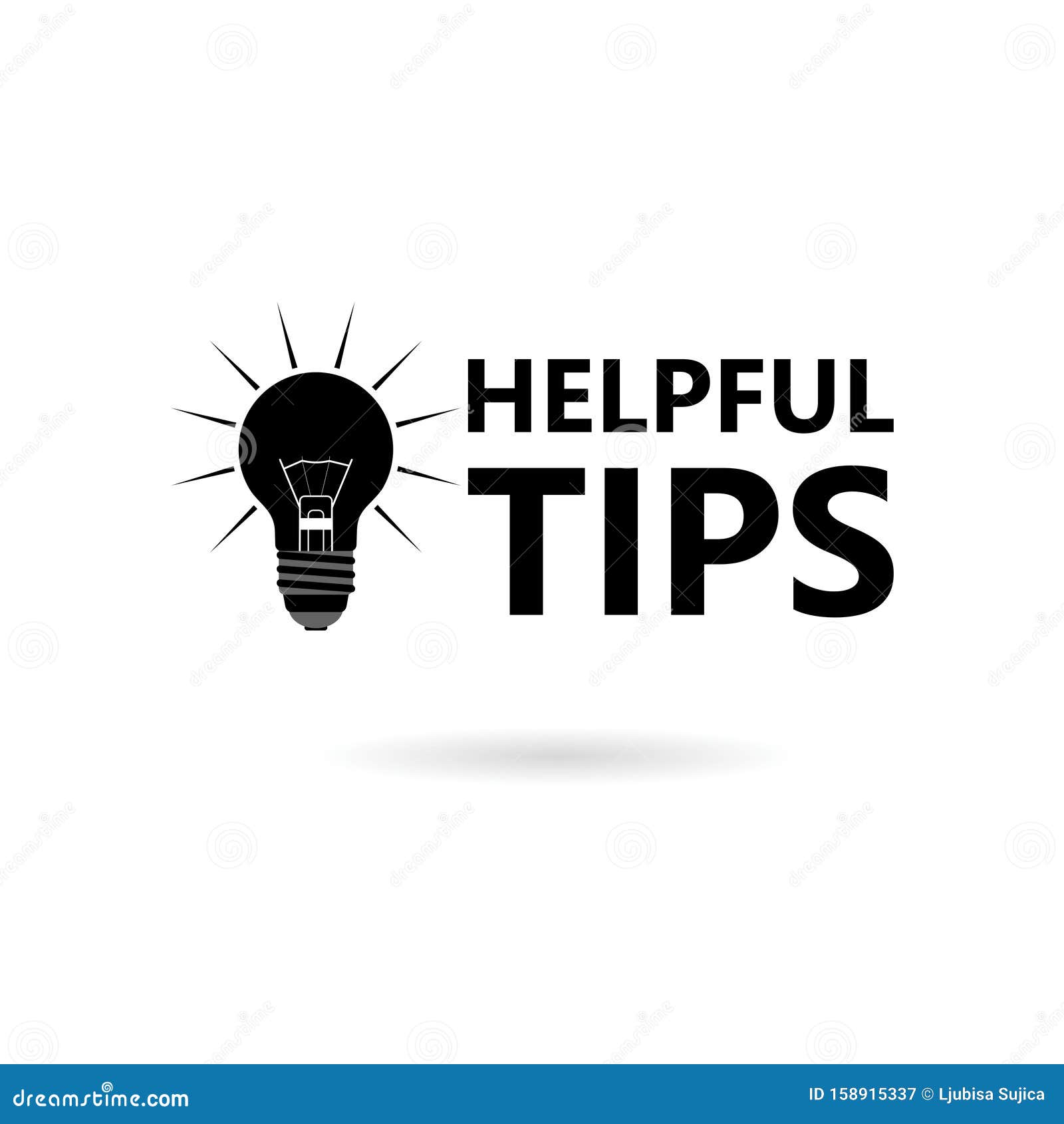 Helpful Tips Symbol on White Background Stock Vector - Illustration of ...