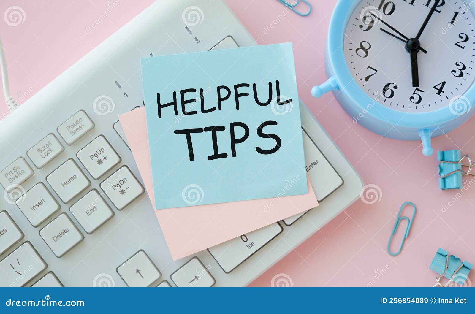 Helpful Tips Text Write on Paper on Keyboard As Background Stock Image ...