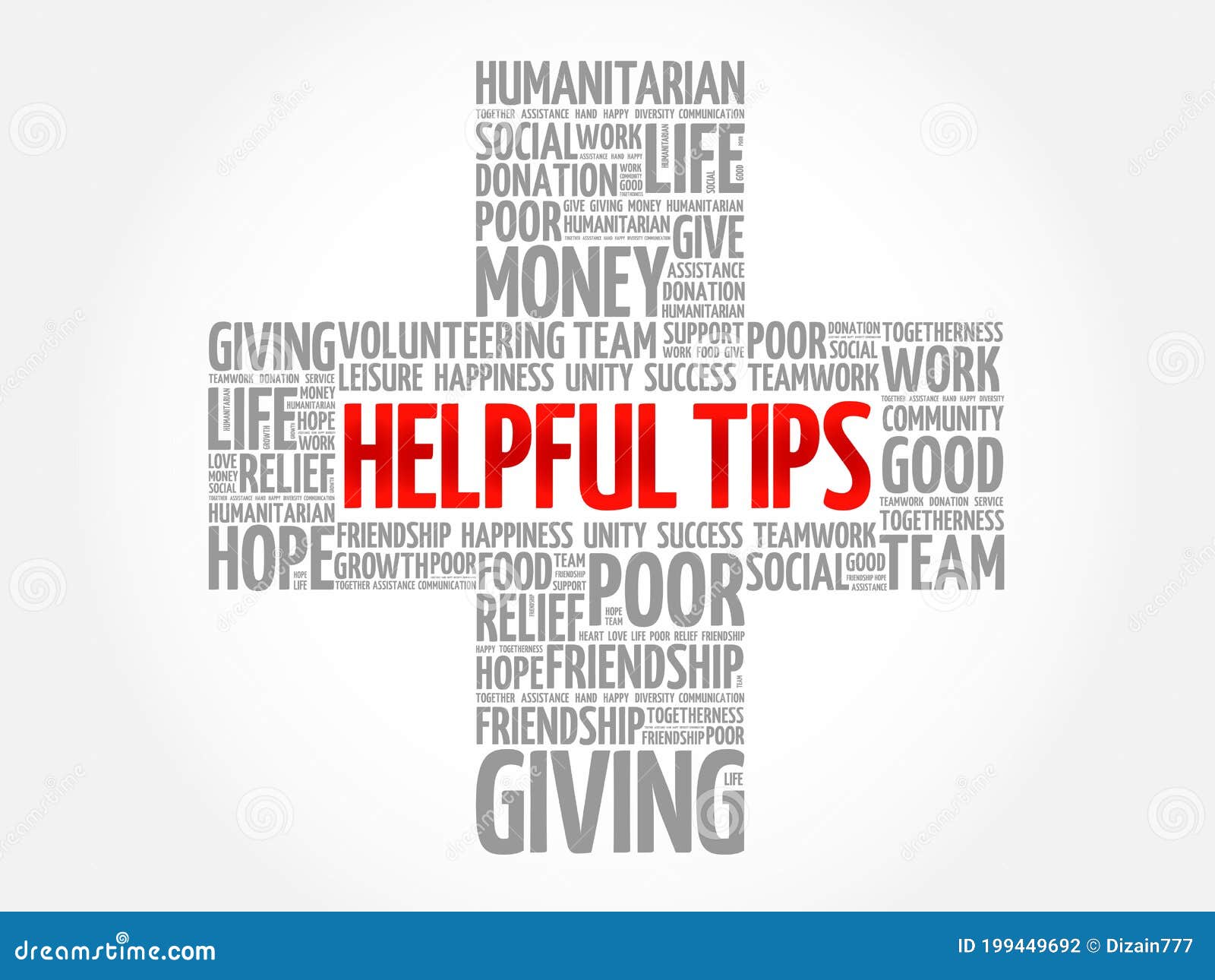 Helpful Tips Word Cloud Collage Stock Illustration - Illustration of ...