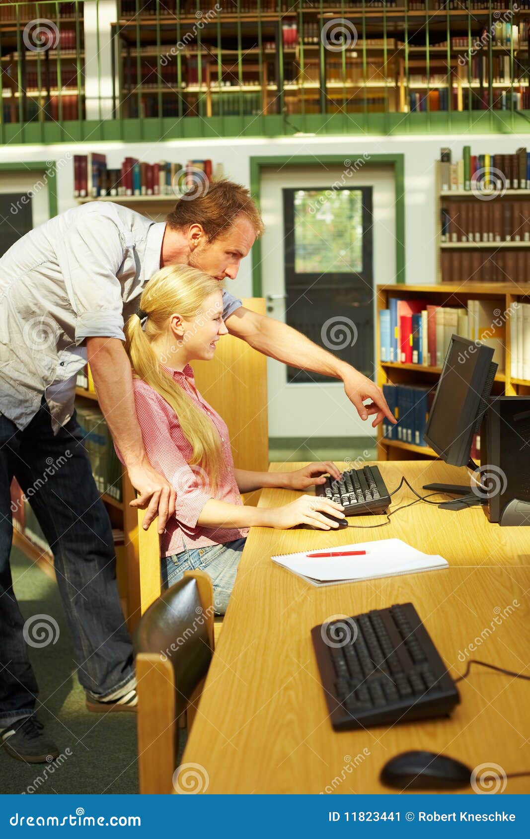 Helping in college stock image. Image of college, library - 11823441