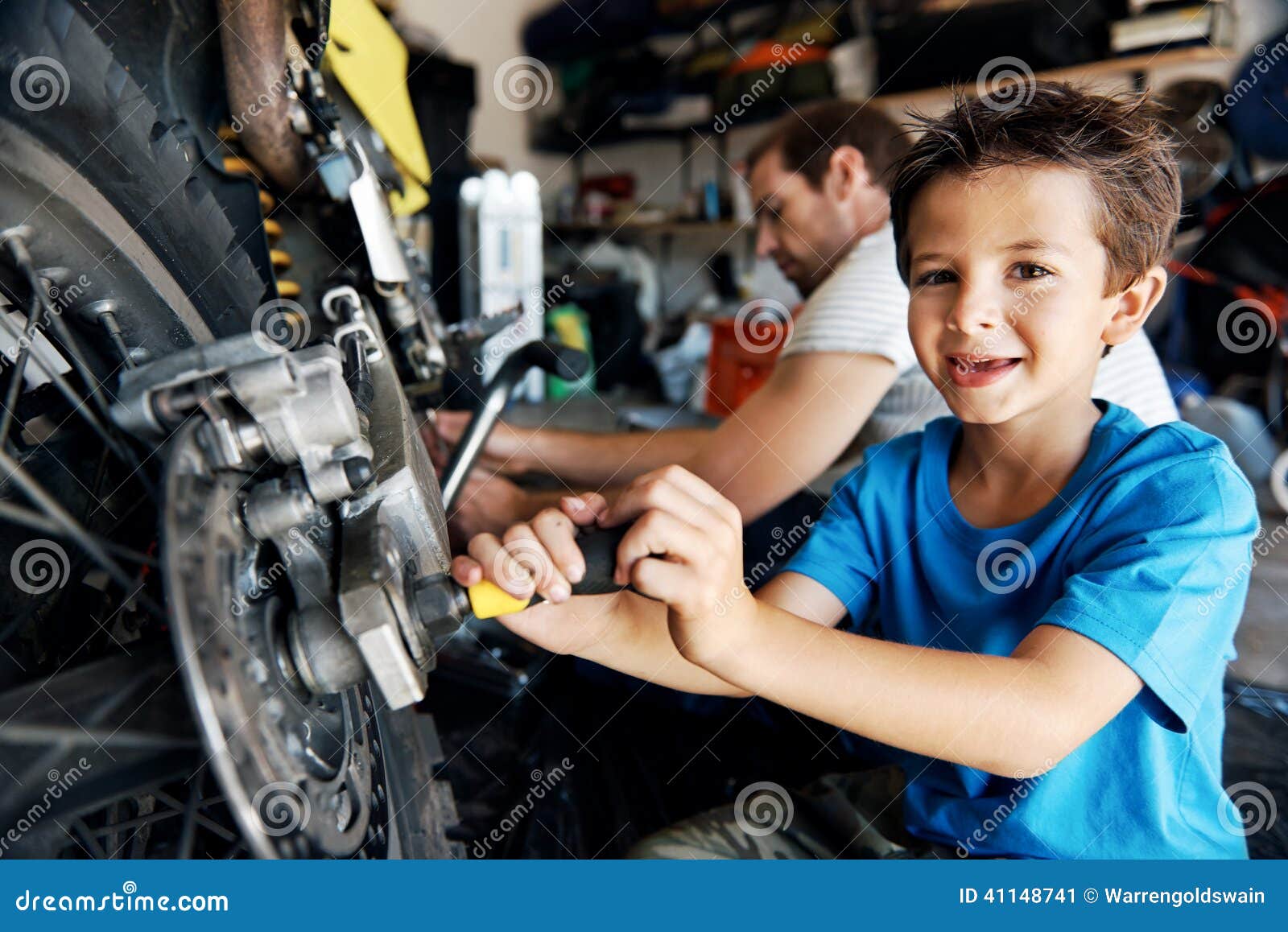 Helping dad with tools stock image. Image of little, childhood - 41148741