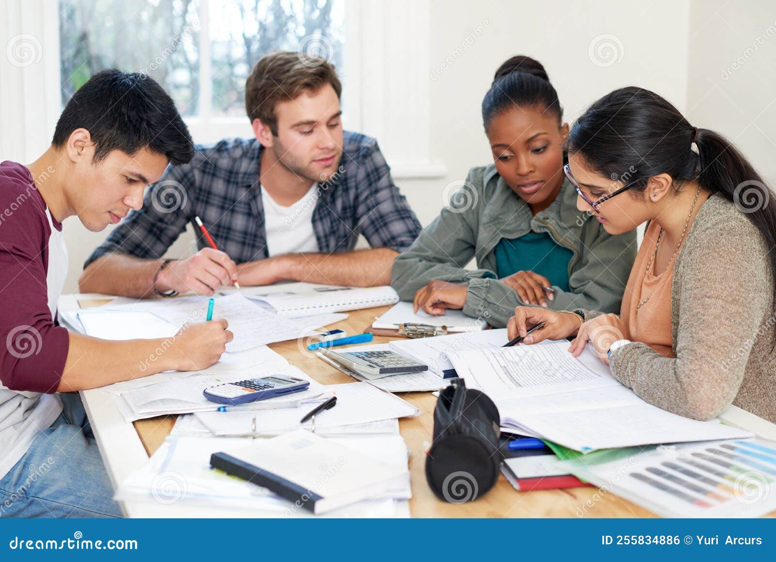 Helping Each Other through Finals Revision. a Group of University ...