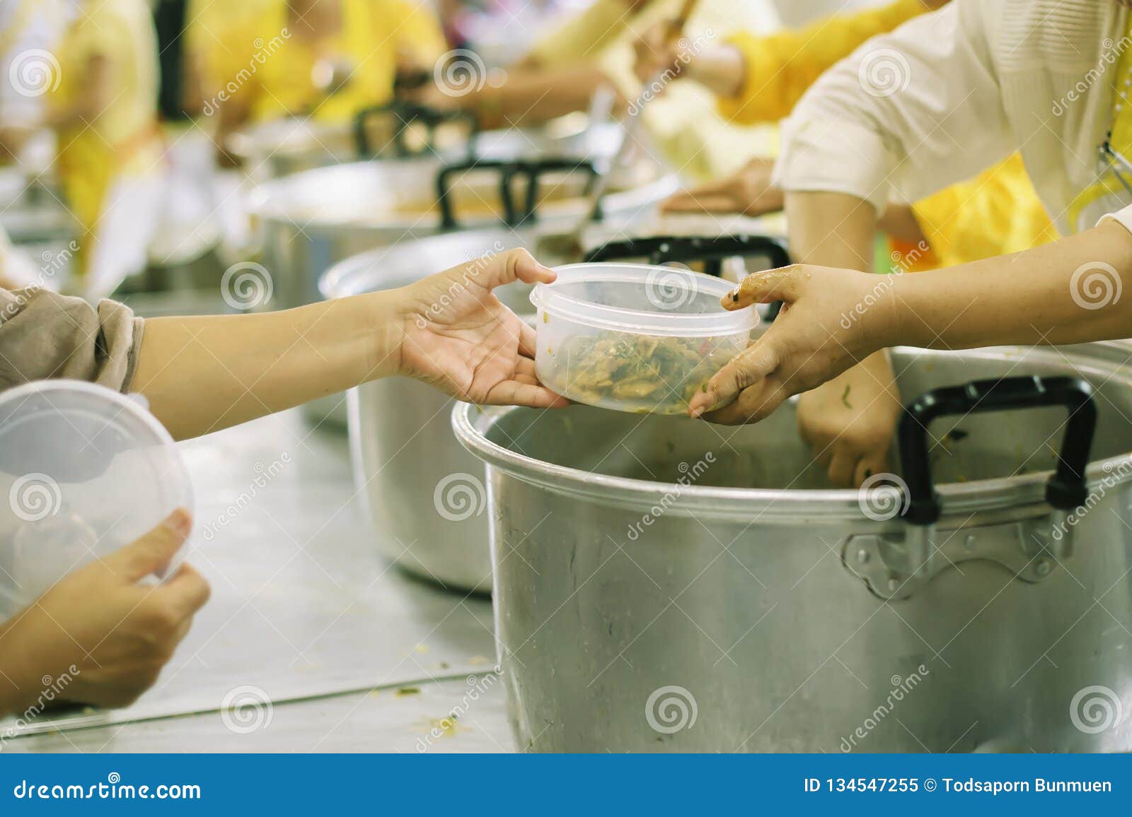 Helping Feed the Poor : the Concept of Hunger Stock Image - Image of ...
