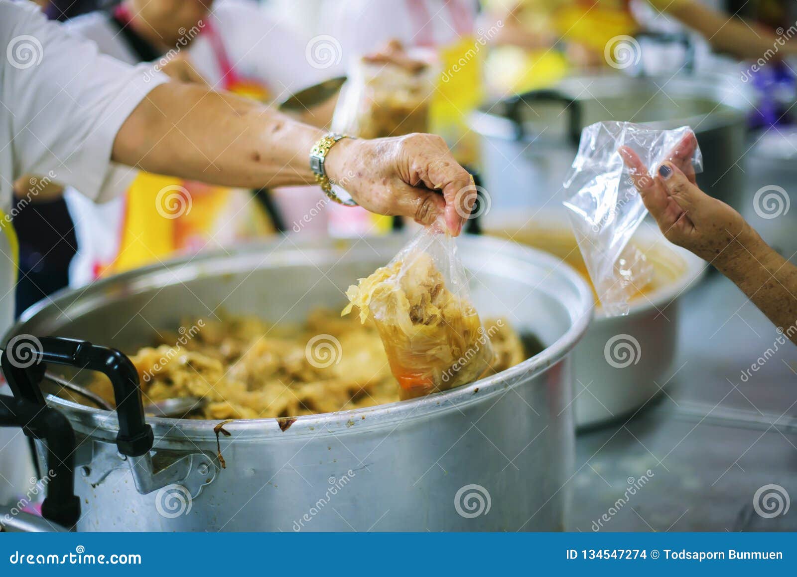 Helping Feed the Poor : the Concept of Hunger Stock Photo - Image of ...