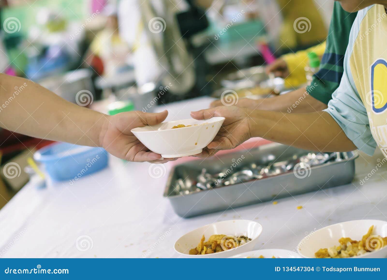 Helping Feed the Poor : the Concept of Hunger Stock Photo - Image of ...