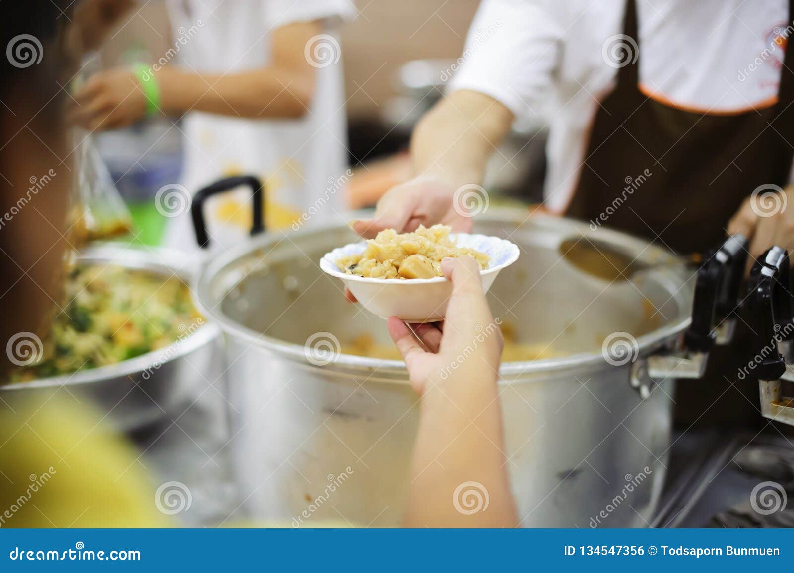 Helping Feed the Poor : the Concept of Hunger Stock Photo - Image of ...