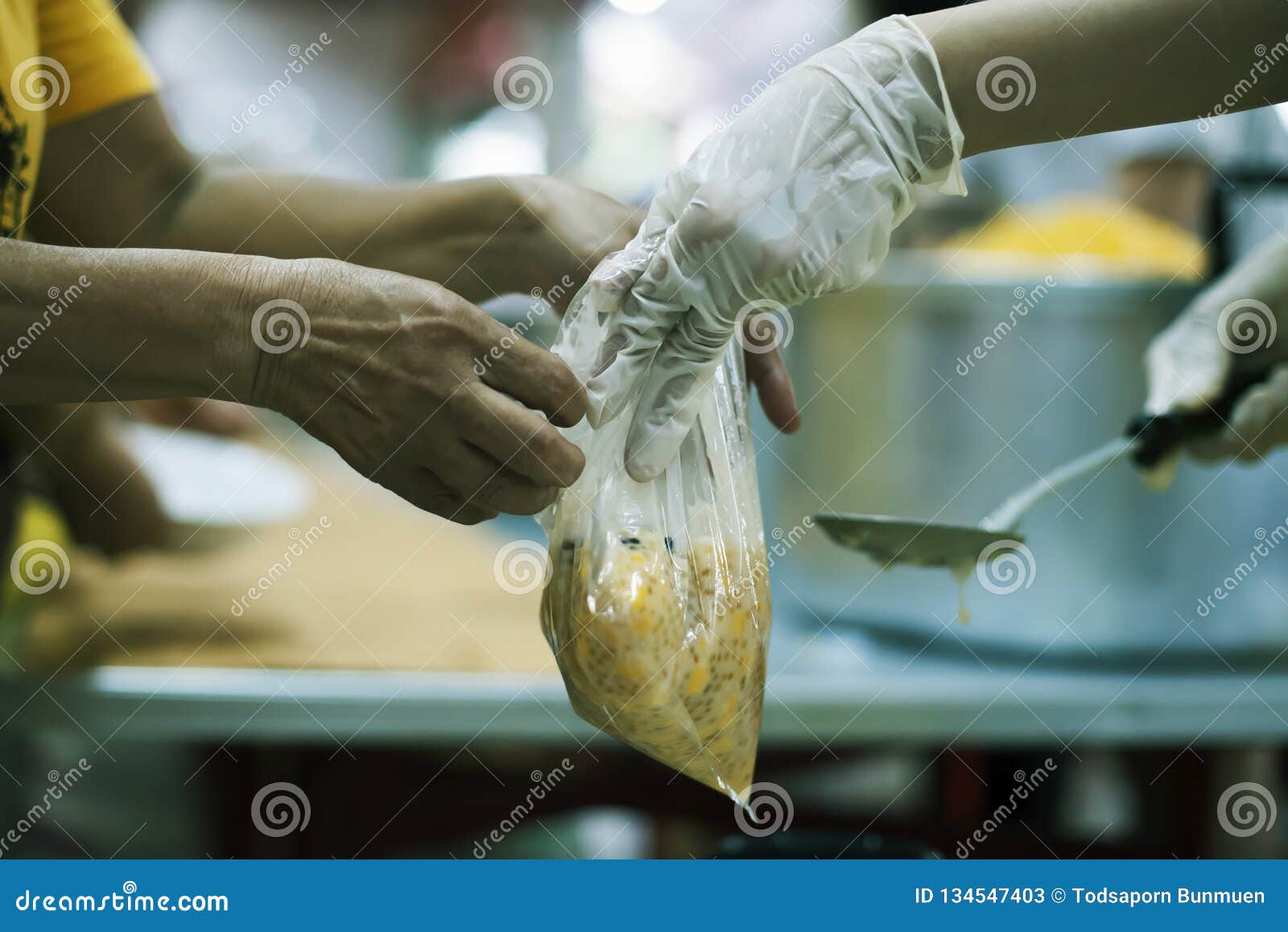 Helping Feed the Poor : the Concept of Hunger Stock Image - Image of ...