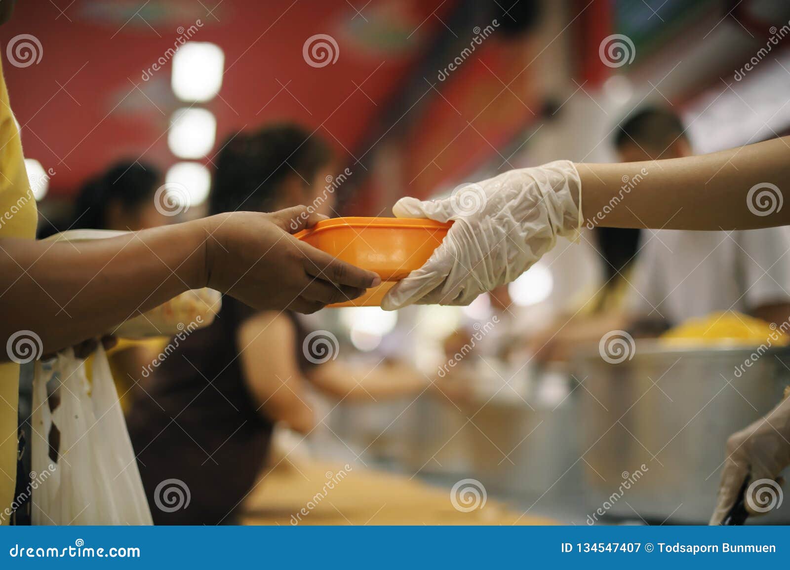 Helping Feed the Poor : the Concept of Hunger Stock Image - Image of ...