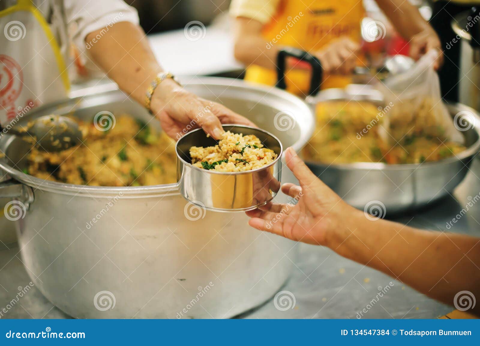 Helping Feed the Poor : the Concept of Hunger Stock Photo - Image of ...