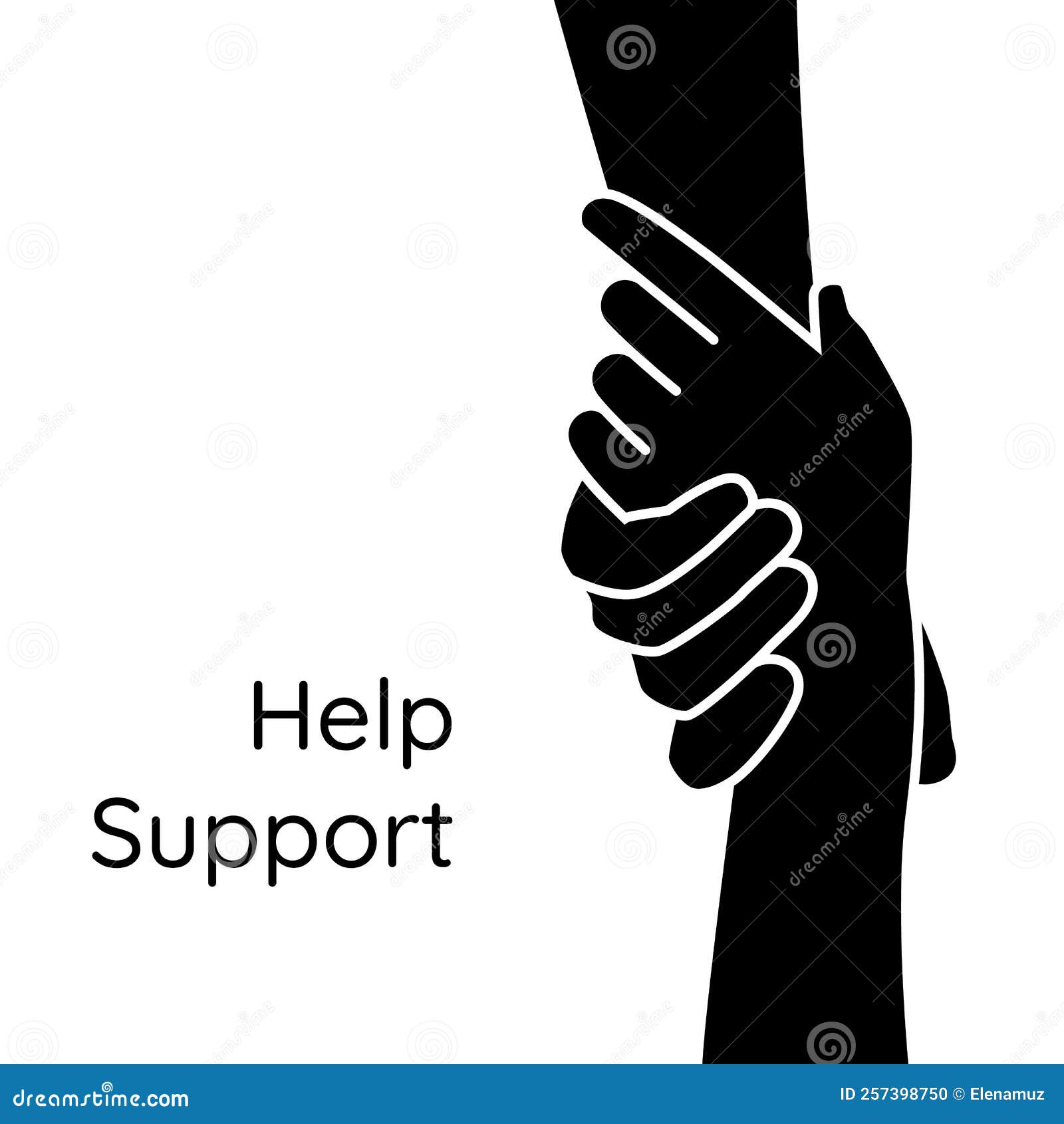 Helping Hand Concept. Gesture, Sign of Help and Hope. Two Hands Taking ...