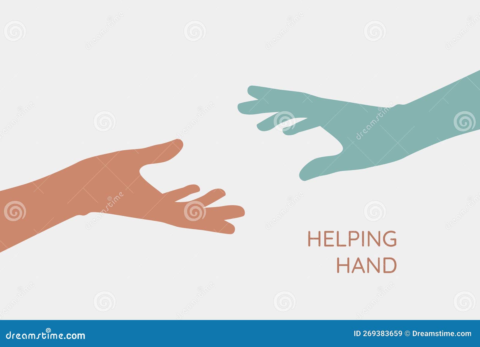 Helping Hand Concept. Gesture, Sign of Help and Hope. Two Hands Taking ...