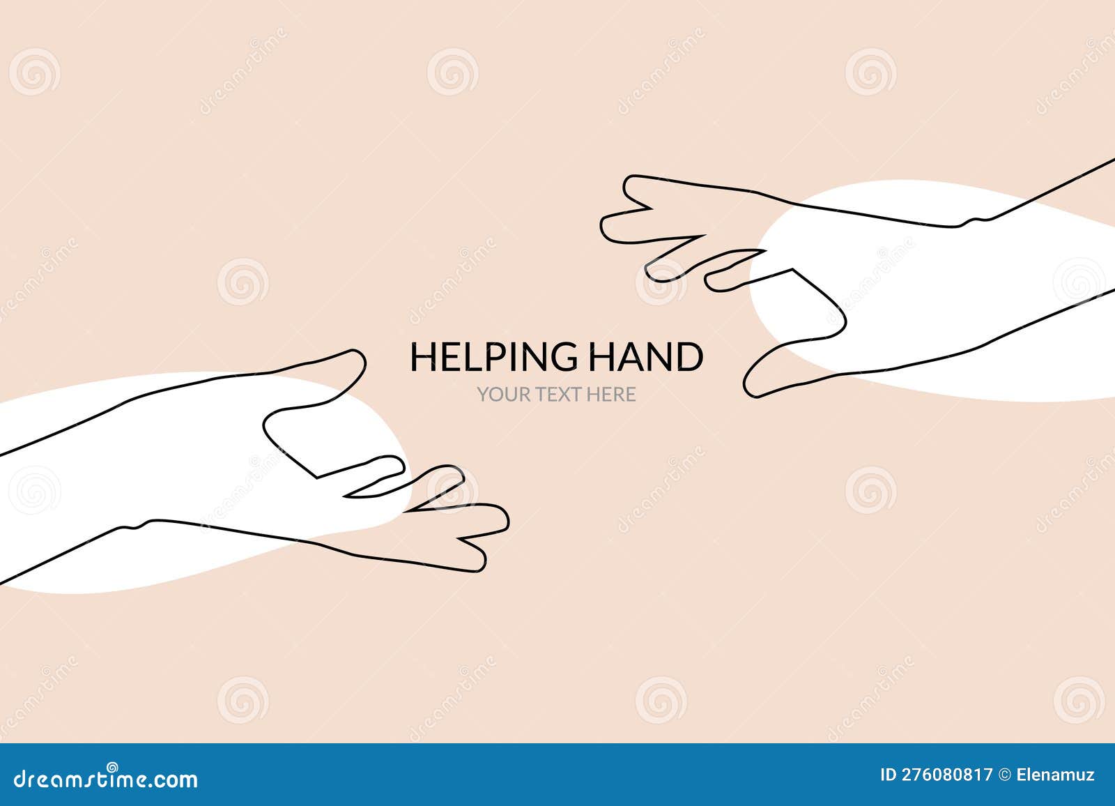 Helping Hand Concept. Gesture, Sign of Help and Hope. Two Hands Taking ...