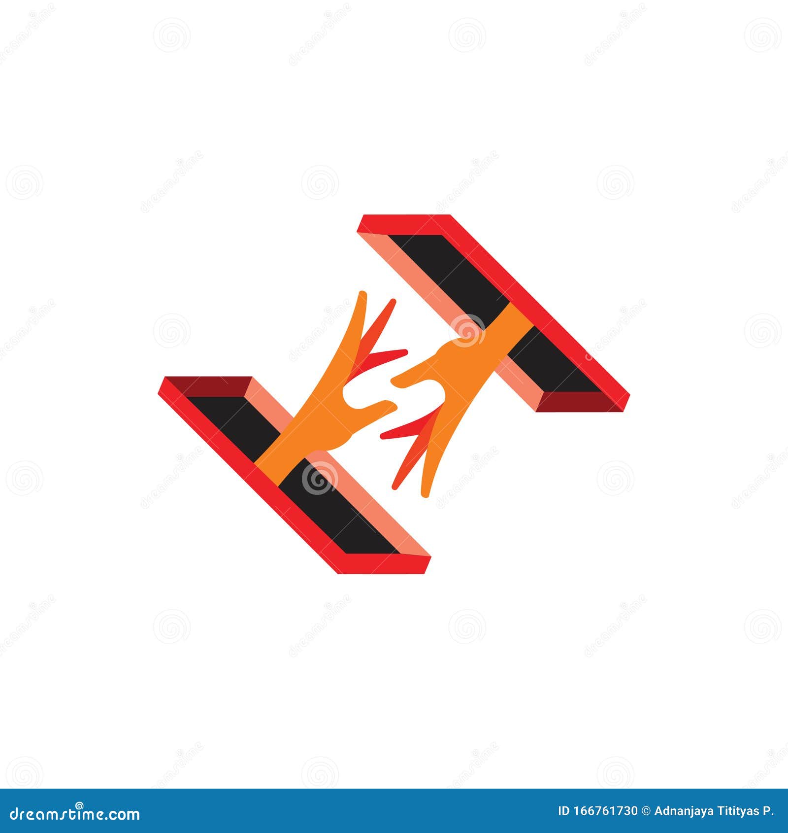 Helping Hand 3d Design Symbol Decoration Vector Stock Vector ...