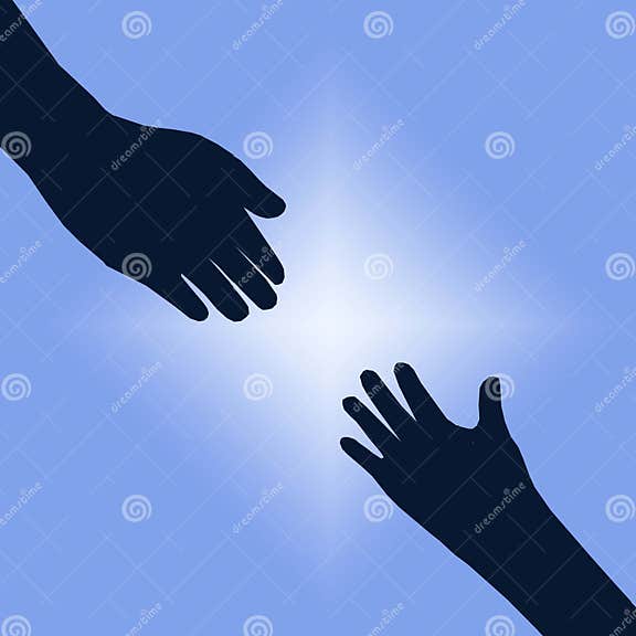 Helping hand stock illustration. Illustration of help - 255545899