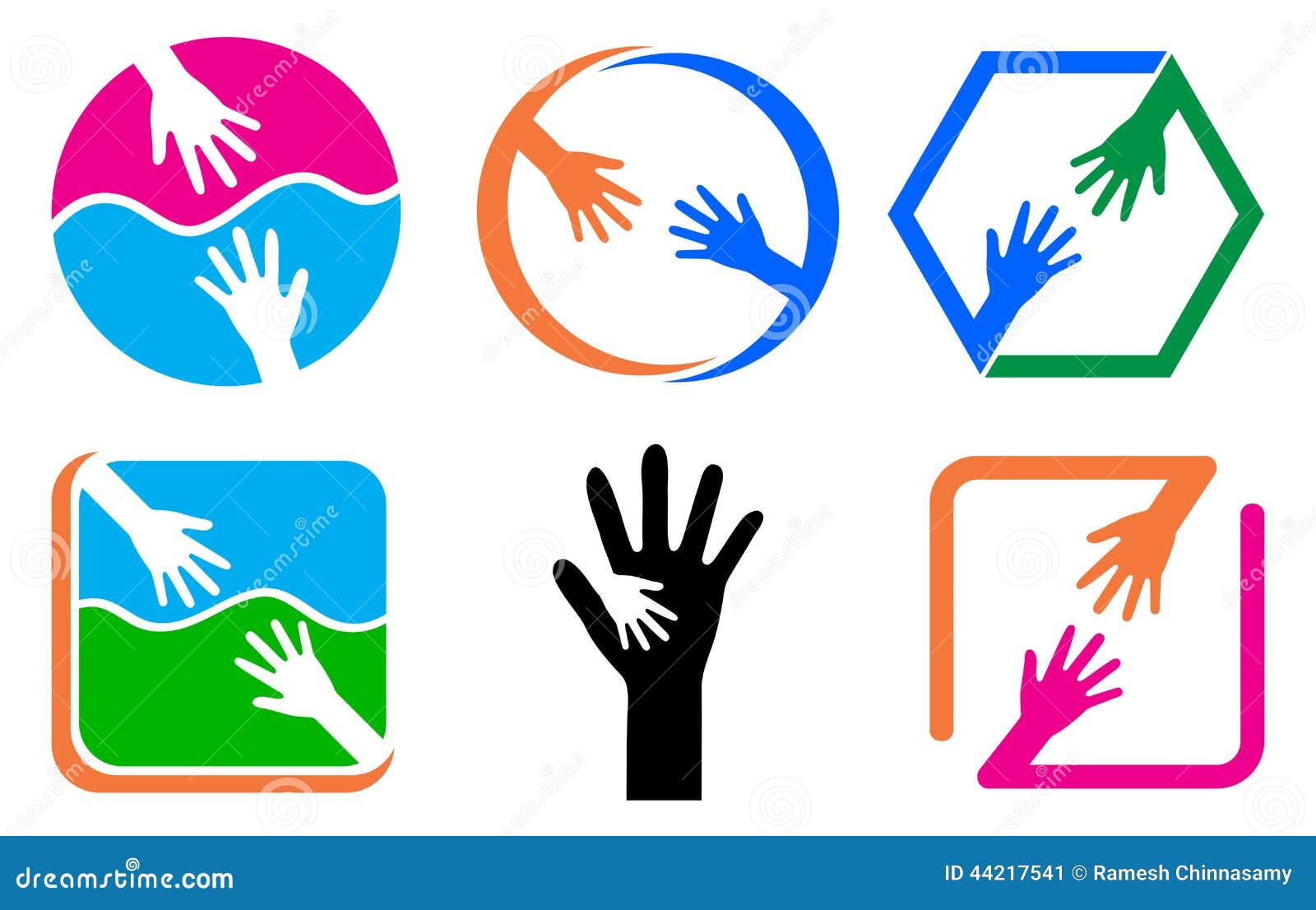 Helping hand stock vector. Illustration of help, catch - 44217541