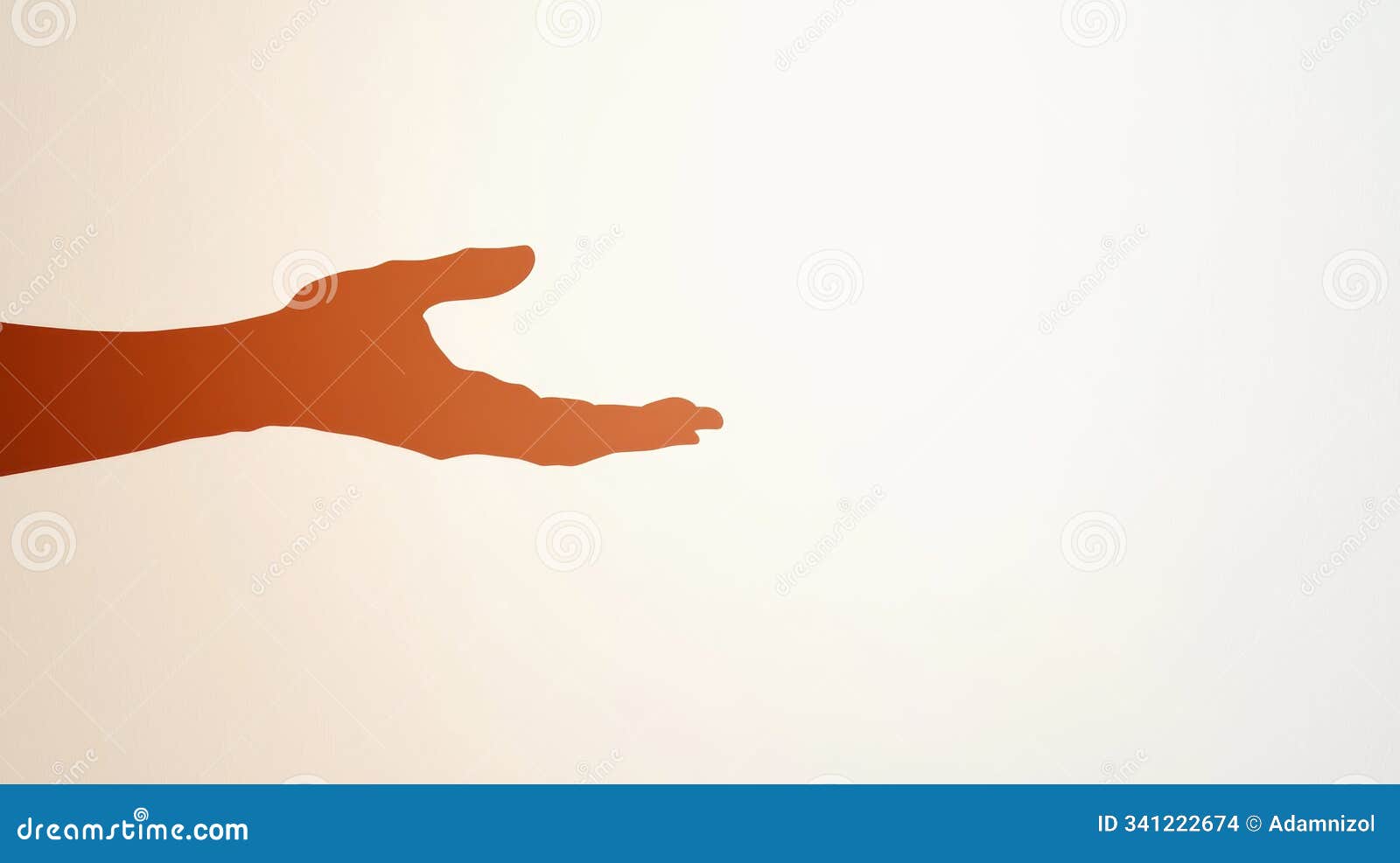 Helping hand reaching out stock illustration. Illustration of altruism ...