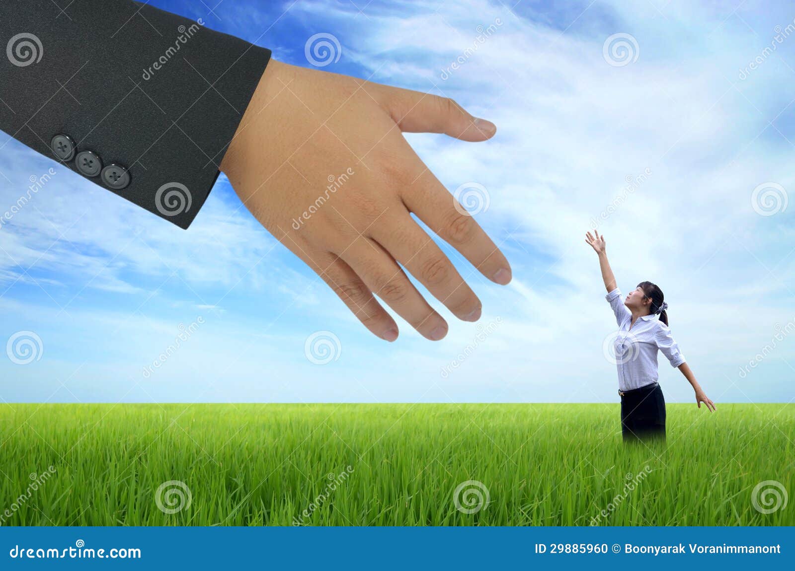 Helping hand for business stock photo. Image of teamwork - 29885960