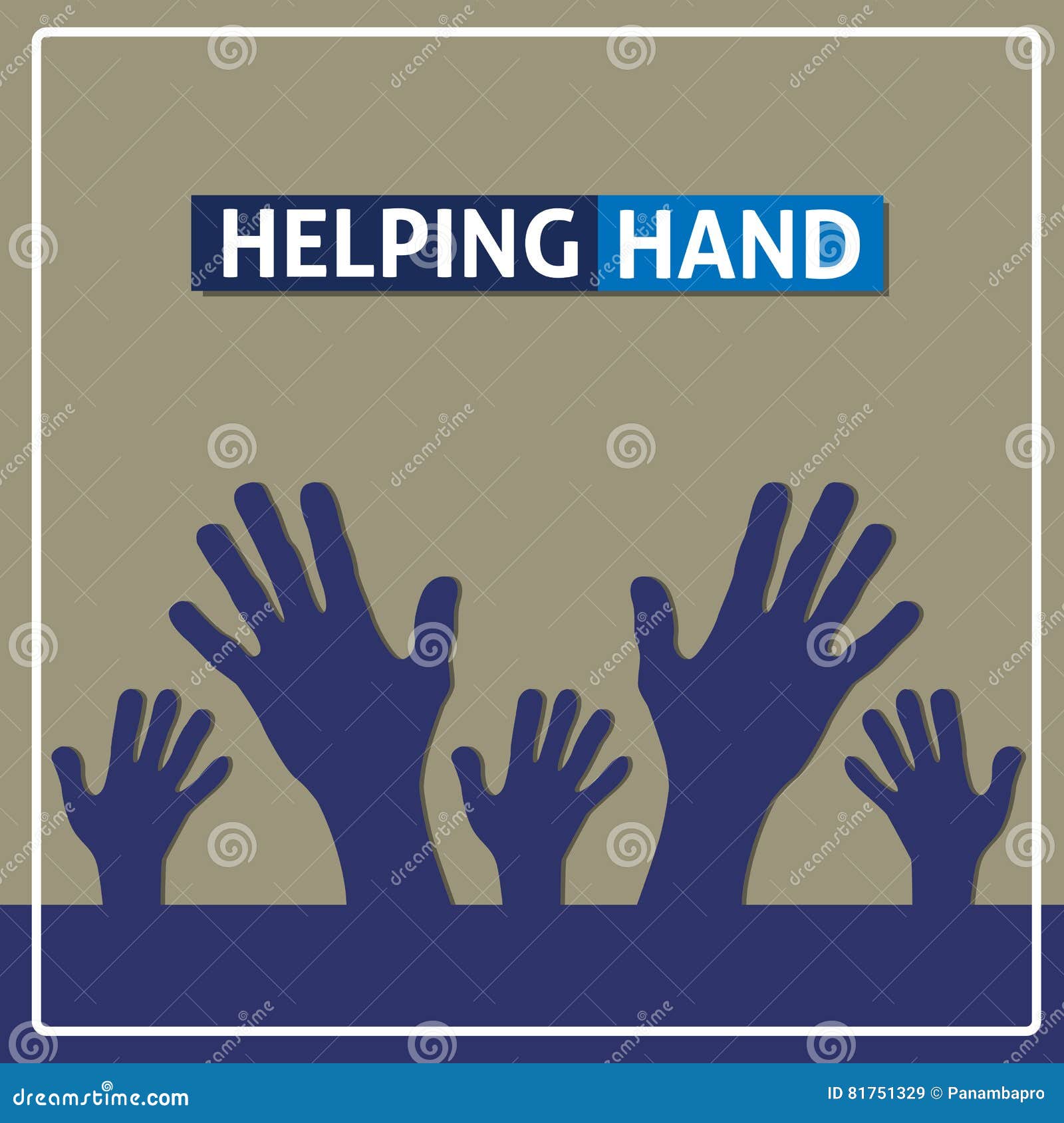 Helping hand stock vector. Illustration of concept, communication ...