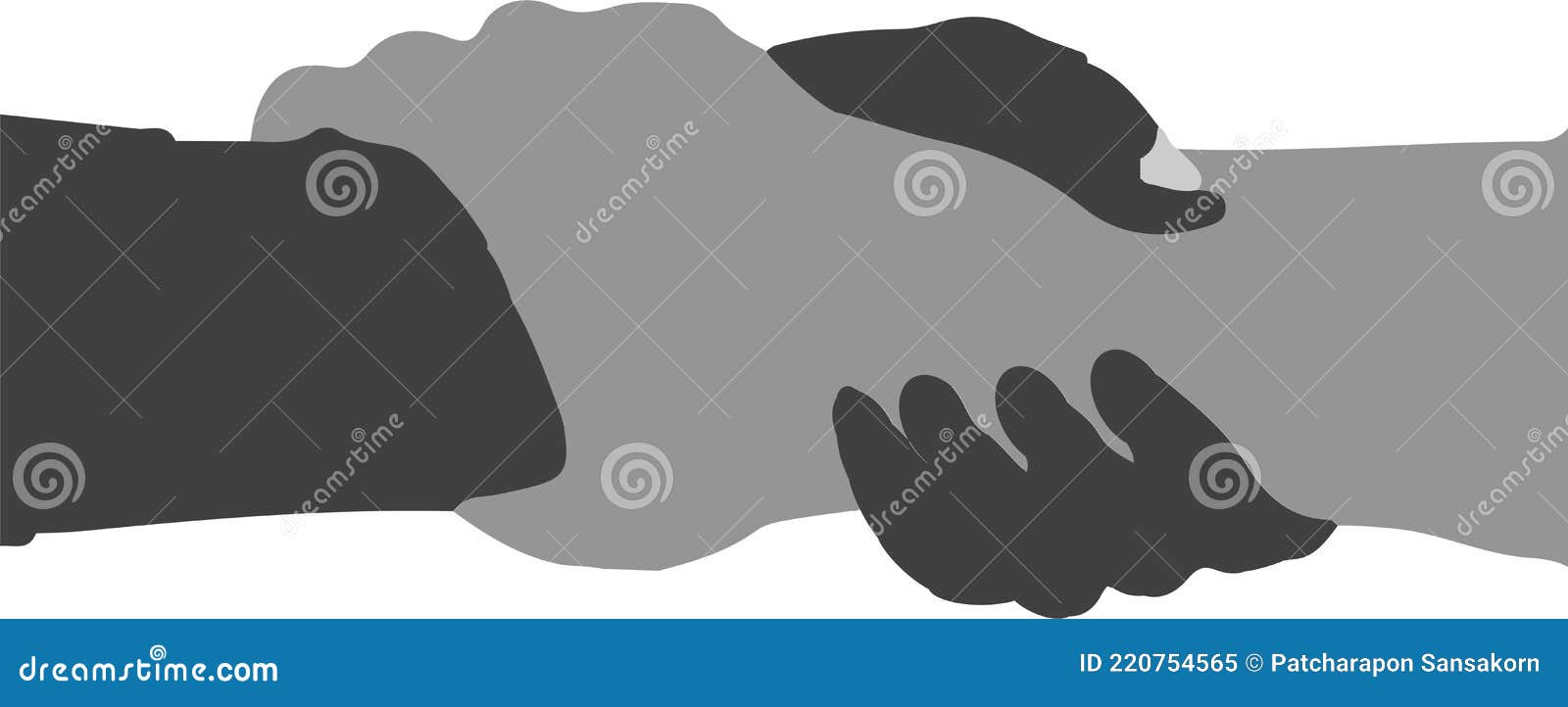 Helping Hand Vector Isolated on Background Stock Vector - Illustration ...