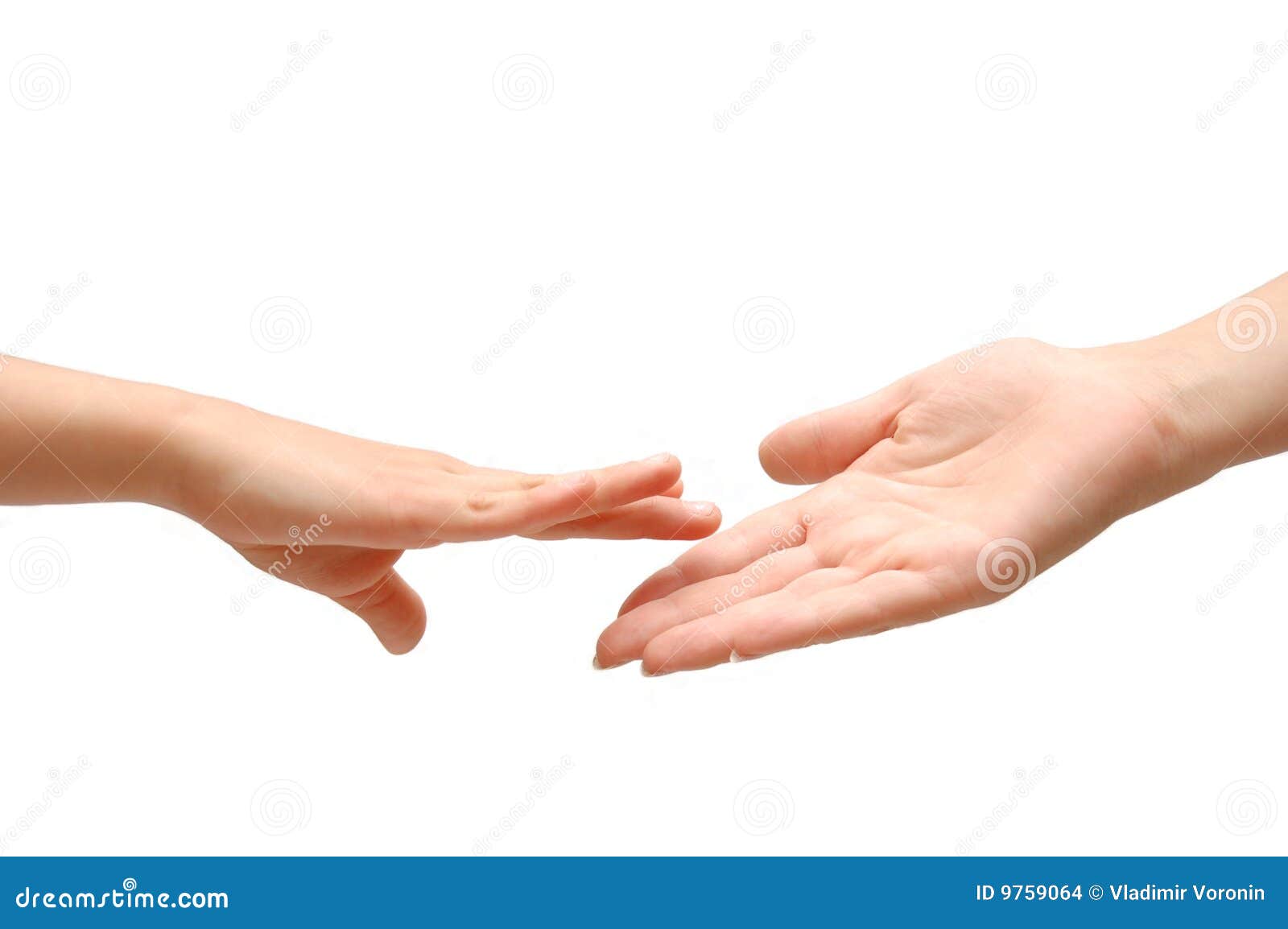 Helping Hand on White Isolated Backgrund Stock Photo - Image of human ...