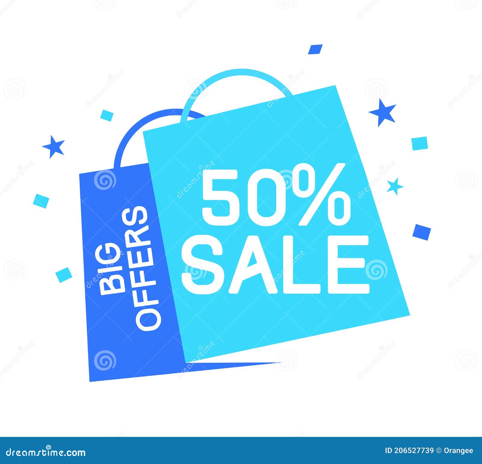 Sale logo 50 big offer stock vector. Illustration of iconic - 206527739