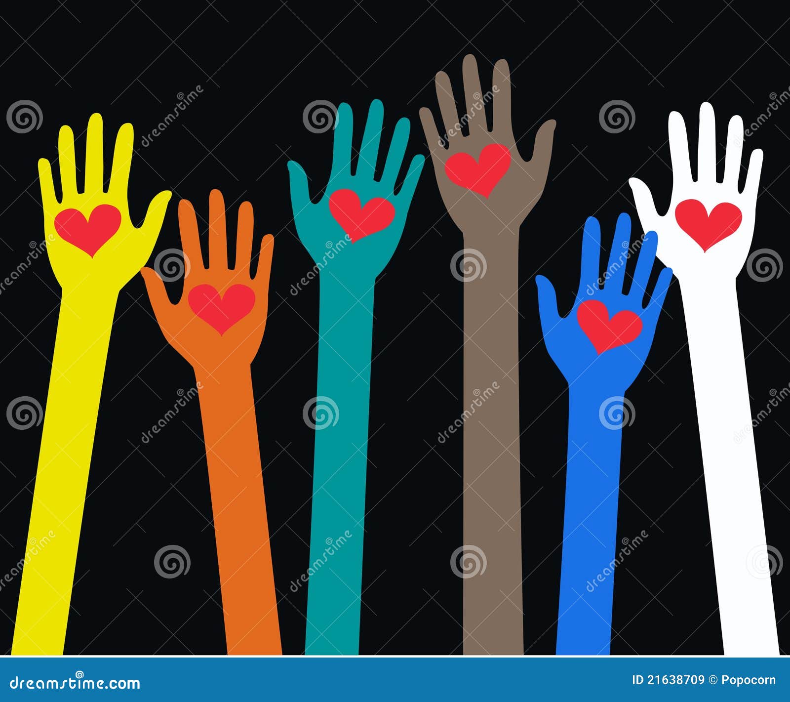 Helping hands stock vector. Illustration of body, concepts - 21638709