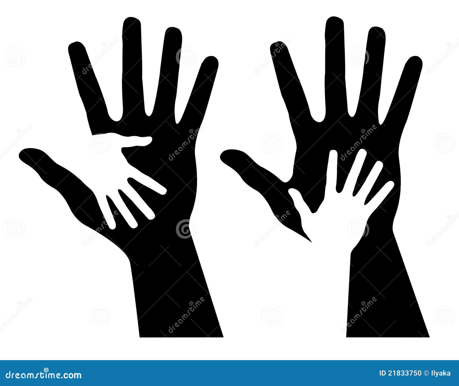 Helping hands stock vector. Illustration of baby, abstract - 21833750