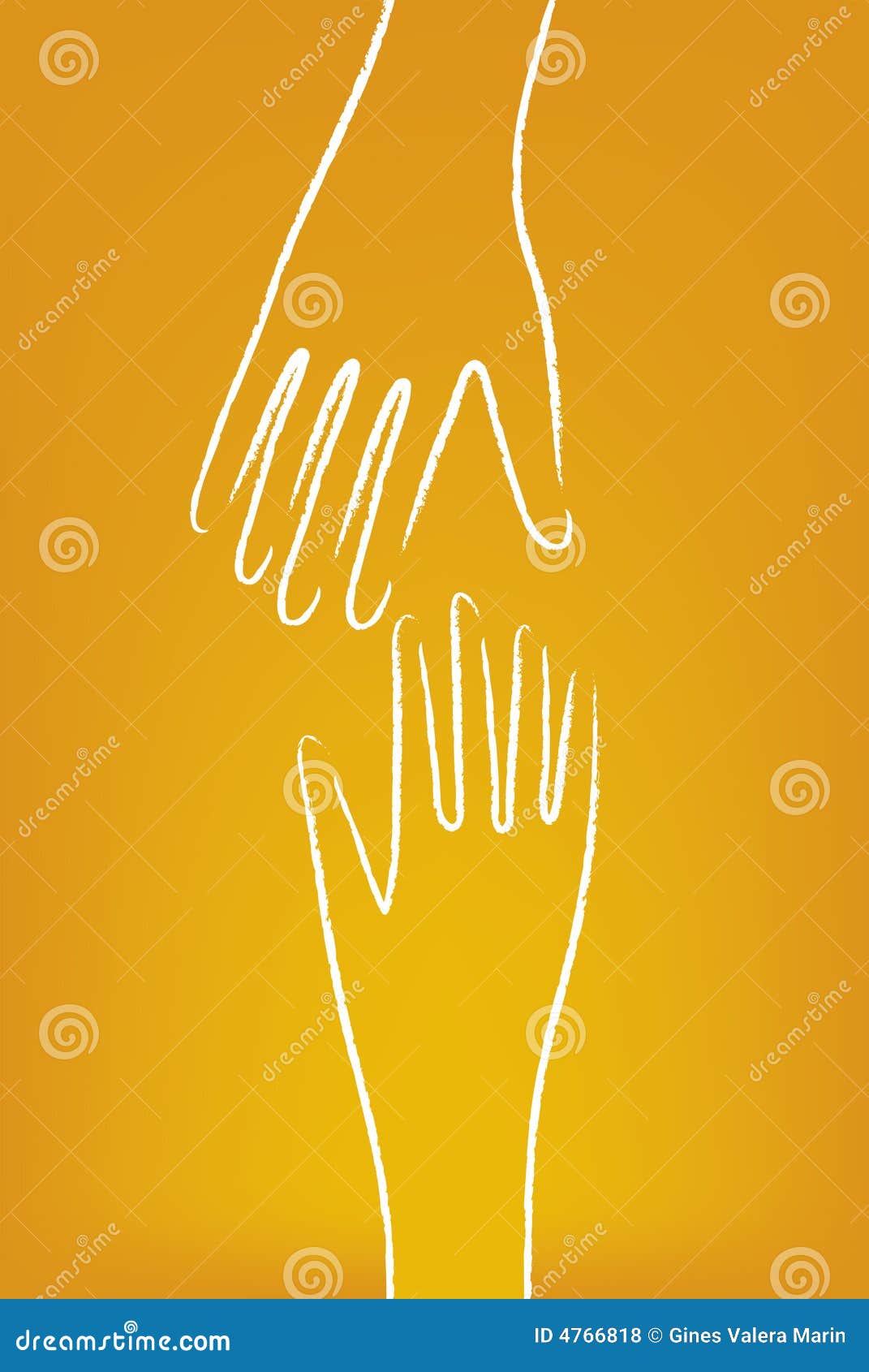 Helping hands stock vector. Illustration of vector, love - 4766818