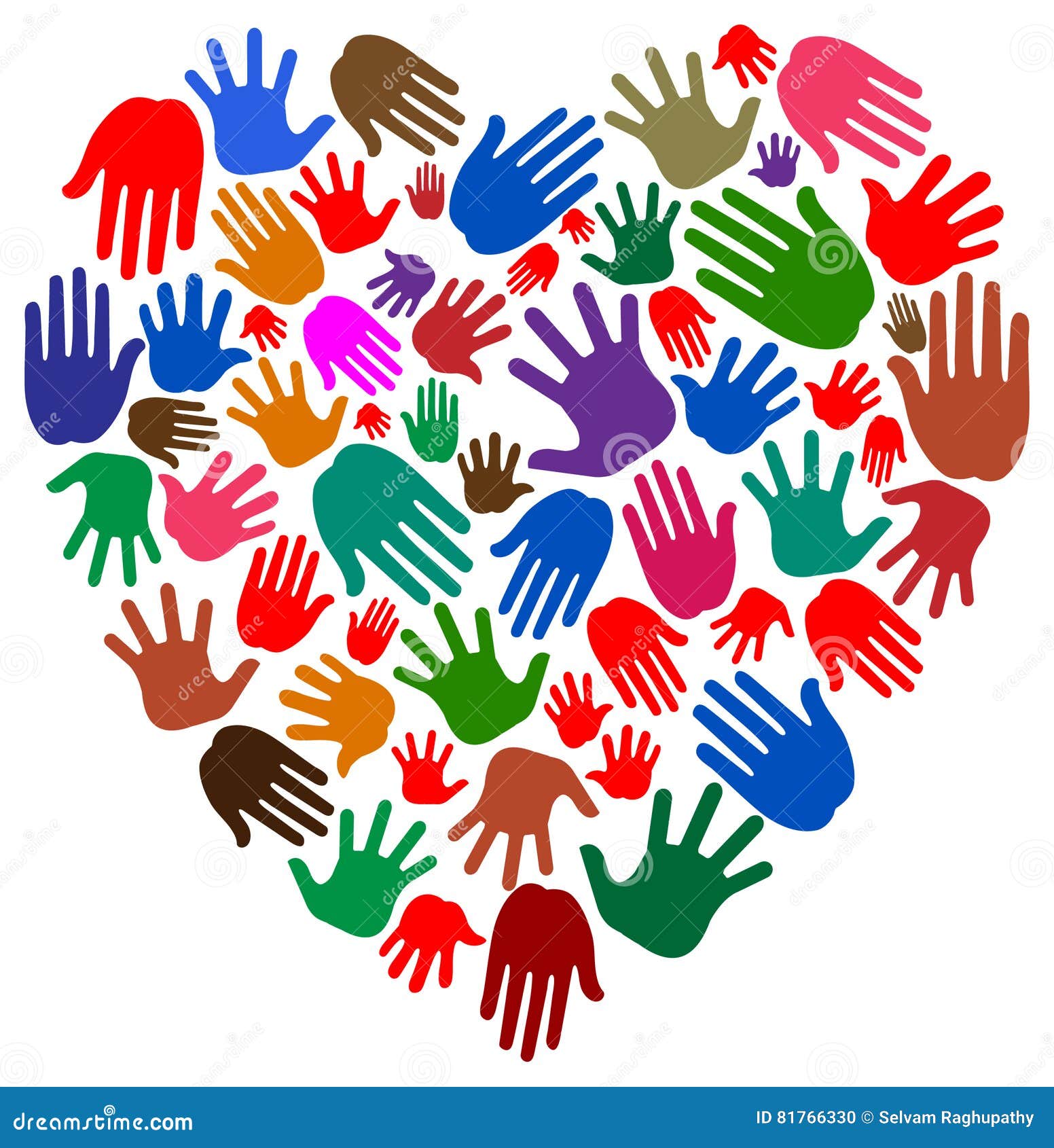 Helping Hands, Help Chairty Design In Blue Background Vector ...