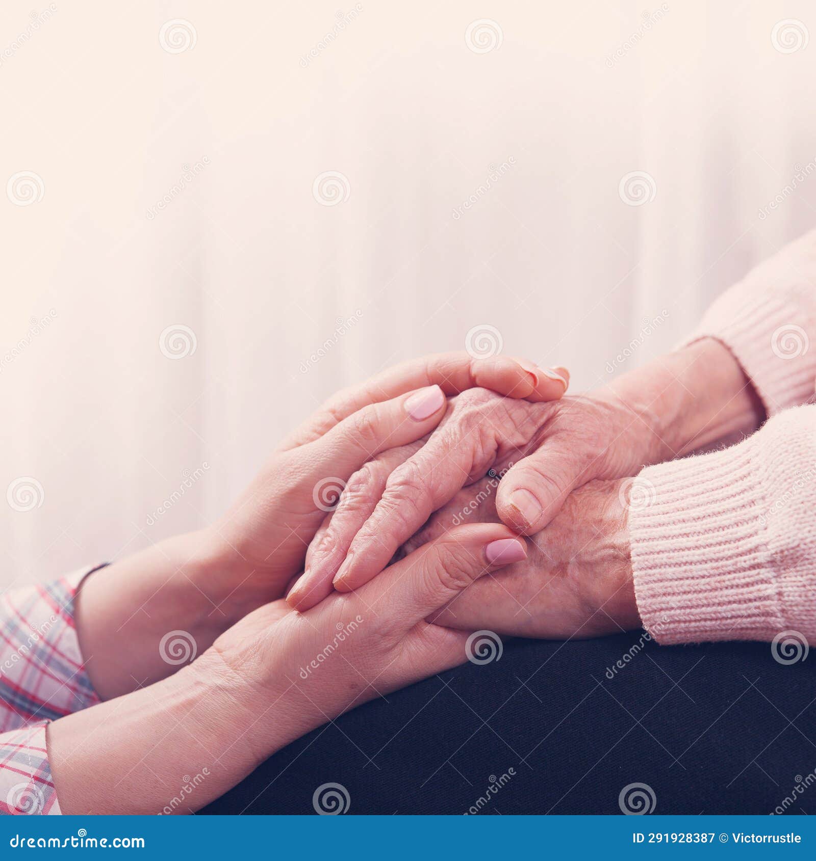Helping Hands, Care for the Elderly Concept. Close-up Handshake Stock ...