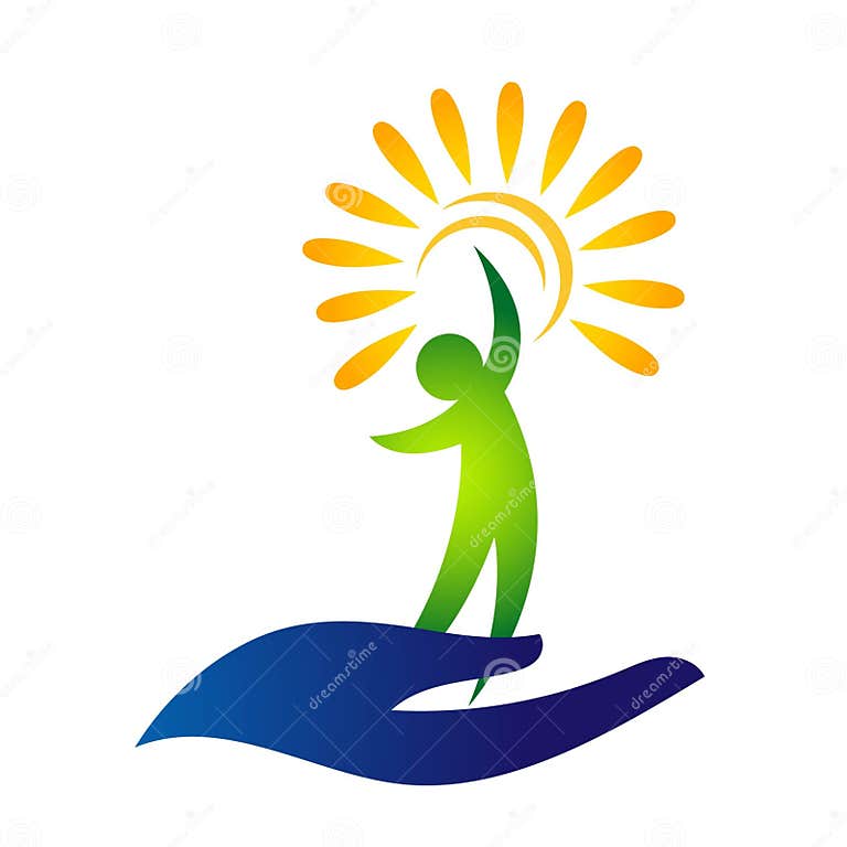 Helping Hands Care Hands Logo. Stock Vector - Illustration of ...