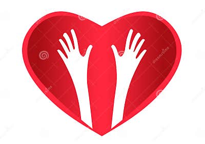 Helping Hands Heart logo stock vector. Illustration of human - 27597393