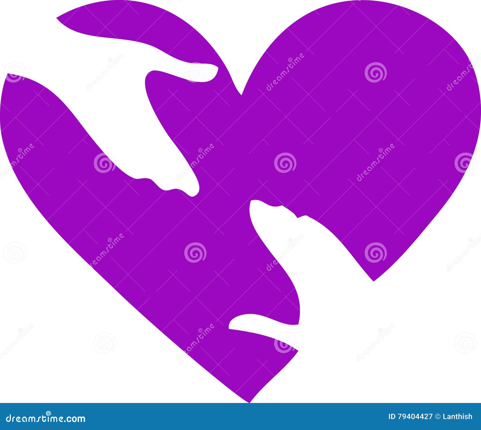 Helping Hands stock vector. Illustration of color, heart - 79404427