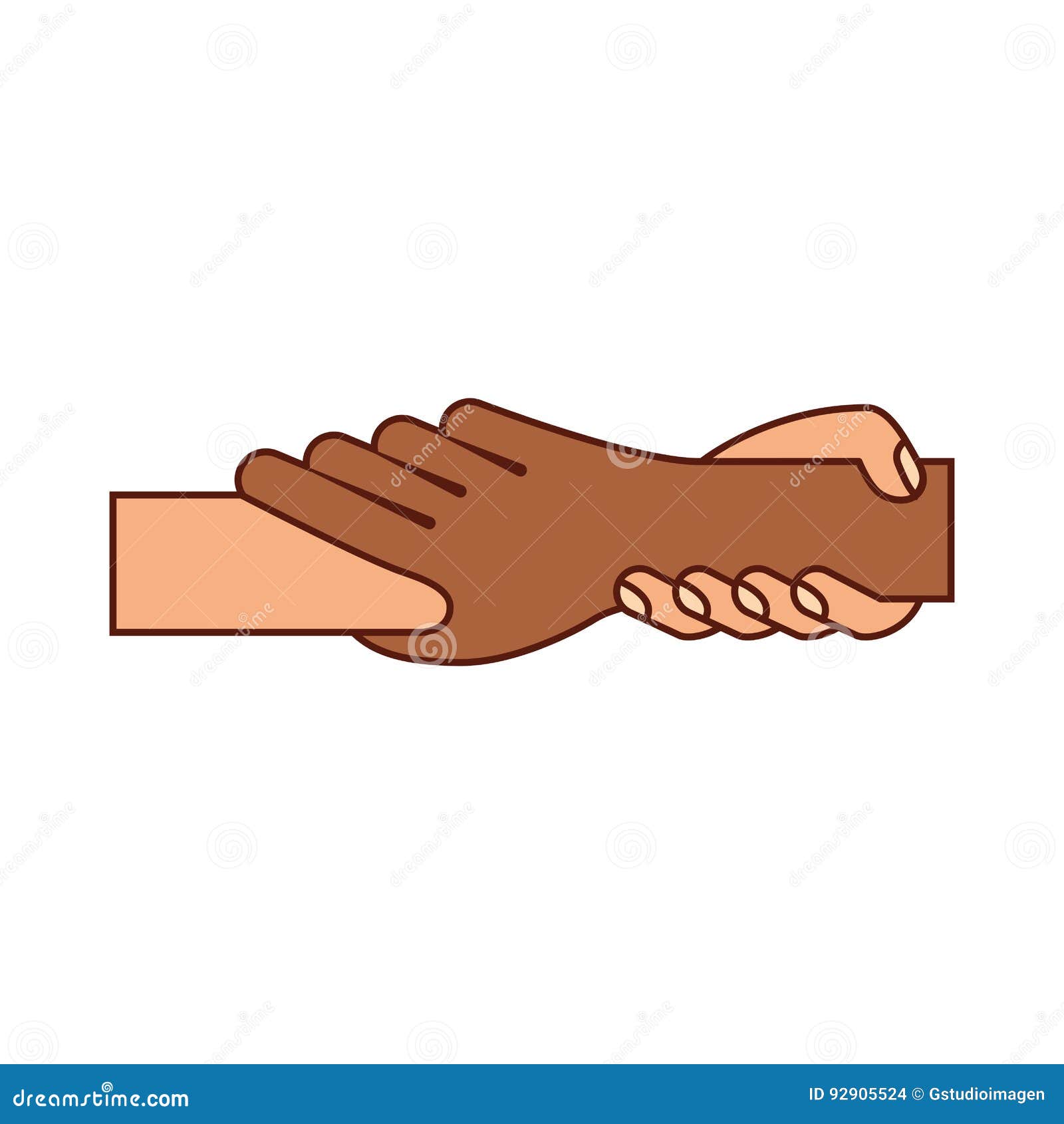 Helping hands human icon stock vector. Illustration of human - 92905524