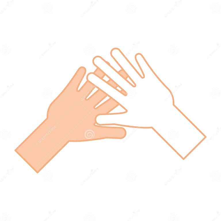 Helping hands human icon stock vector. Illustration of abstract - 92907662