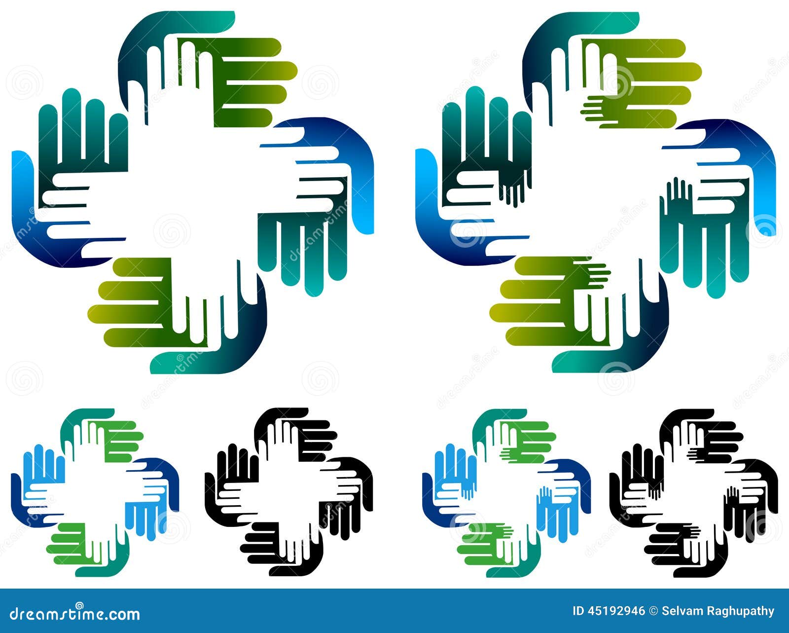 Helping Hand And Empathy Icons. Psychological Care, Empathy, And ...