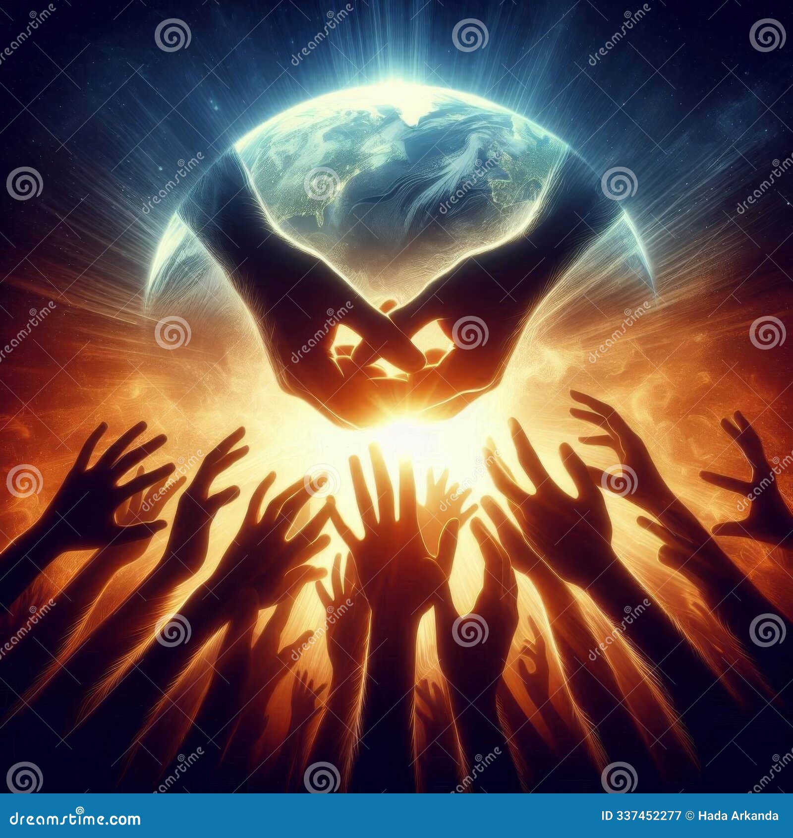 Helping Hands in Silhouette Representing Unity and Friendship Worldwide ...